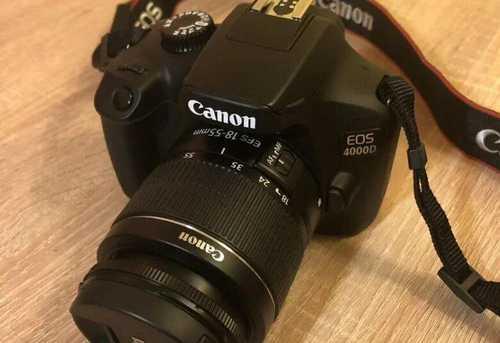 Зеркальный фотоаппарат canon EOS 4000d