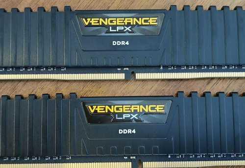 Corsair Vengeance LPX DDR4, 3000 мгц (2х8gb)