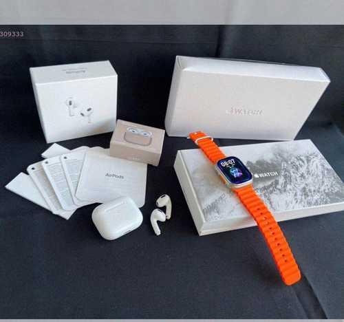 Часы Apple Watch 9 Ultra2 49mm   AirPods 3