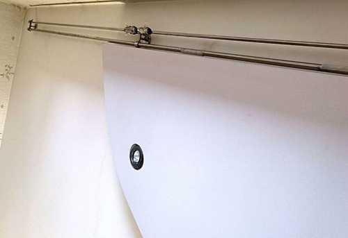 Карниз потолочный трубчатый, гардина для штор 3м