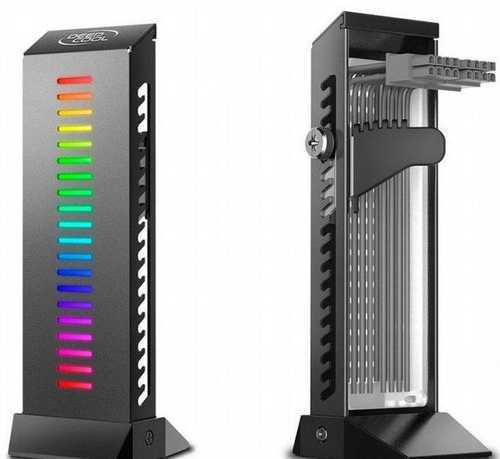 Держатель видеокарты deepcool GH-01 A-RGB черный