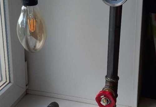 Настольная лампа в стиле лофт, ручная работа