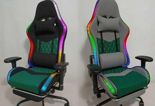 Игровое тканевое кресло с RGB подсветкой