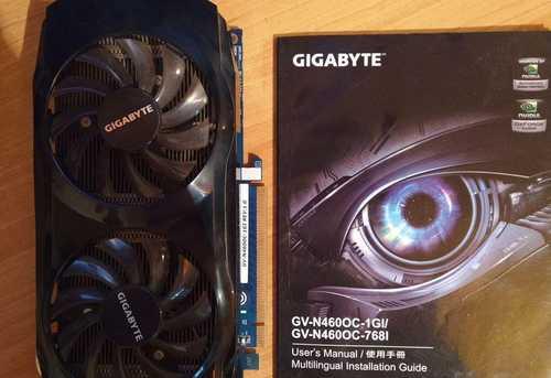 Видеокарта Geforce GTX460 1Gb Gigabyte