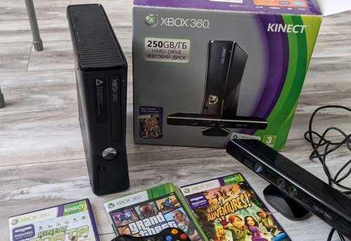 Xbox 360 + kinect + игр