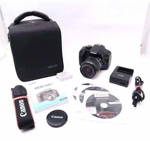 Фотоаппарат Canon 550d (пробег 1800) kit + сумка