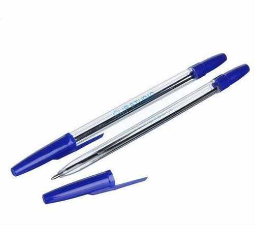 525-104 ClipStudio Ручка шариковая синяя, с прозра