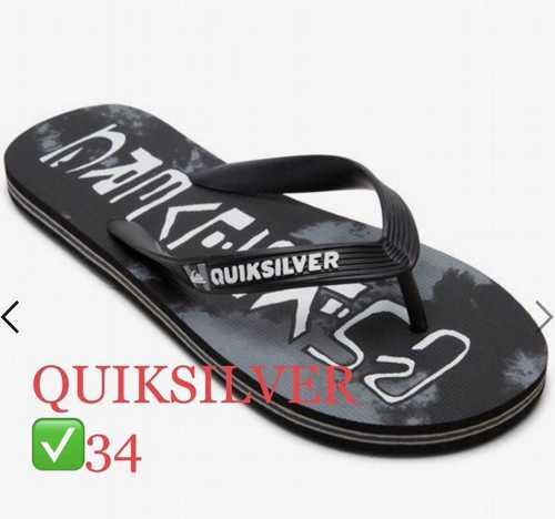 Quiksilver 34 Сланцы/шлепанцы/вьетнамки новые