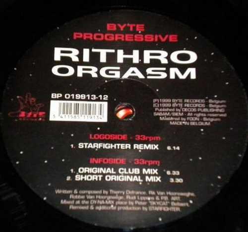 Rithro–Orgasm/Виниловые пластинки