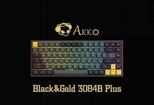 Mеханическая клавиатура Akko 3084B Plus black gold