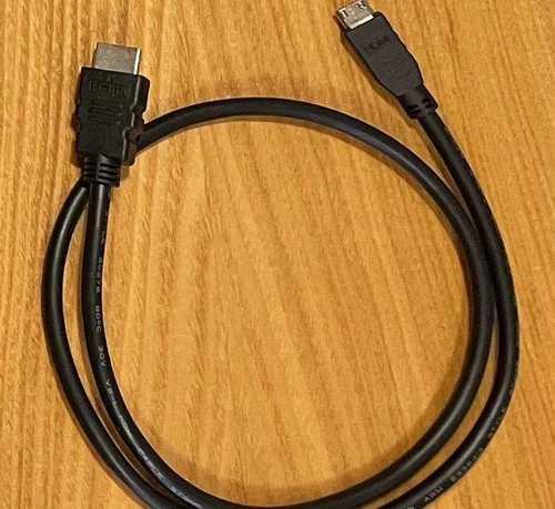 Кабель hdmi - minihdmi 0.8 метра