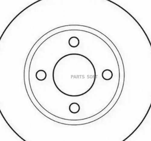 Jurid 561240J диск торм. зад.\ audi 80/90 1.8-2.8 97 561240j jurid