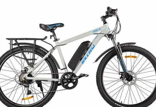 Электровелосипед intro Sport XT Серо-синий-2688