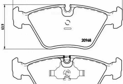 Brembo P 06 012 Колодки тормозные дисковые перед