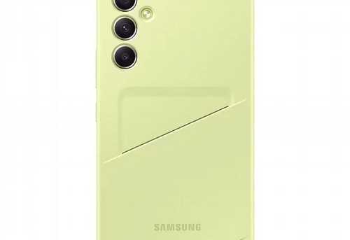 Оригинальный Чехол Card Slot для Samsung A34 Lime