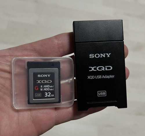 Карта памяти xqd sony 32gb и картридер