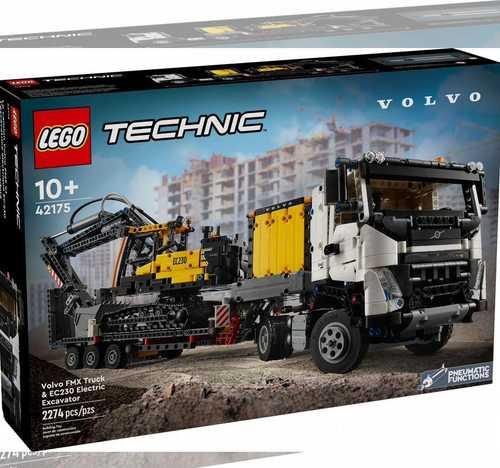 Lego Technic 42175 Volvo FMX и экскаватор EC230