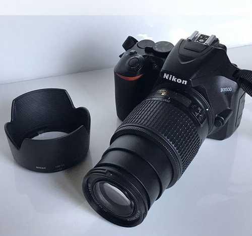 Nikon d3500 kit 55-200 mm (телеобъектив)