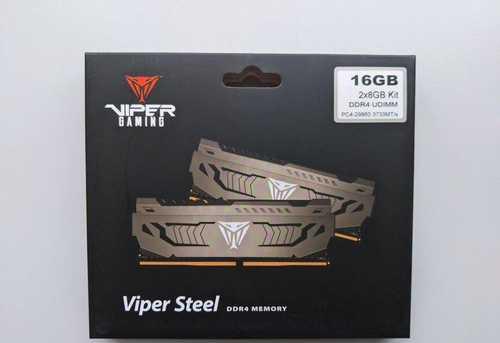 Patriot Viper Steel 16GB (2x8GB) 3733MHz. Новая
