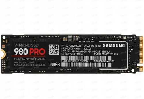 Samsung 980 PRO 500 гб NVMe M.2 SSD