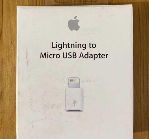 Адаптер Apple Lightning to Micro USB Adapter White