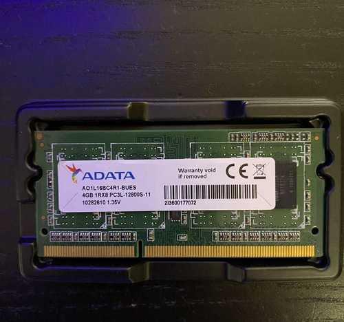 Оперативная память ddr3L 4 gb