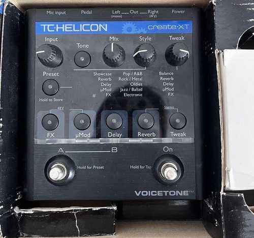 Вокальный процессор tc helicon create xt