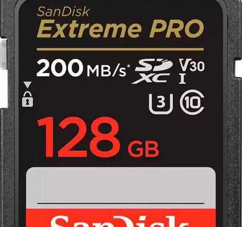 SanDisk sdxc 128Gb Extreme Pro UHS-I V30 200x (вит