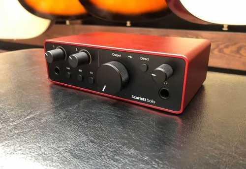 Звуковая карта Focusrite Scarlett Solo 4th GEN