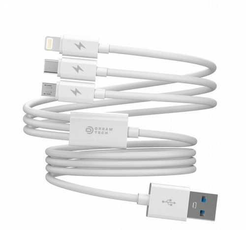 Кабель Dream V3 3 в1 Micro USB Type-C Lightning 2