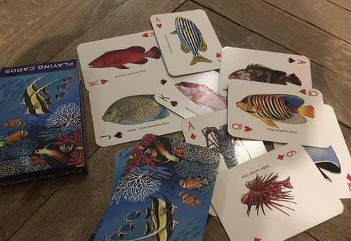 Игральные карты "рыбы" коллекционные