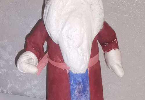 Дед мороз папье маше СССР большой 40 см