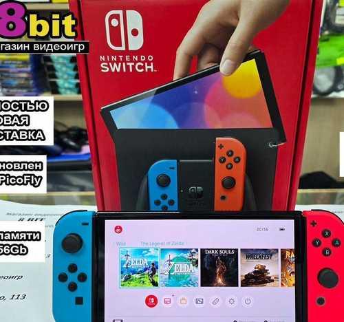 Nintendo Switch oled прошитая   256Gb