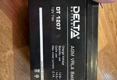 Аккумулятор delta 12v 7Ah