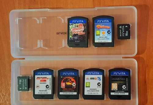 Ps Vita - Картриджи,футляр и карта на 16Gb