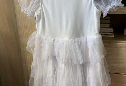 Платье детское нарядное белое