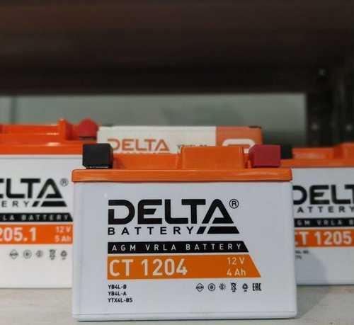 Аккумулятор Delta CT 1204 (аналог YTX4L-BS)
