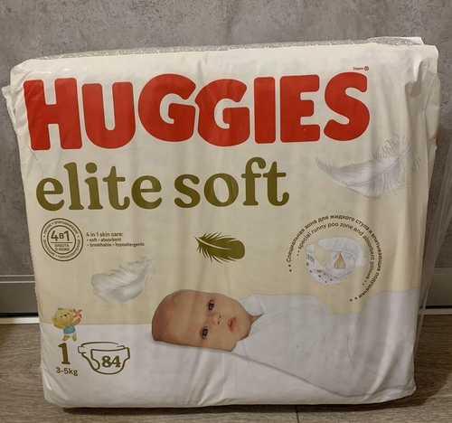 Подгузники huggies elite soft 1 84