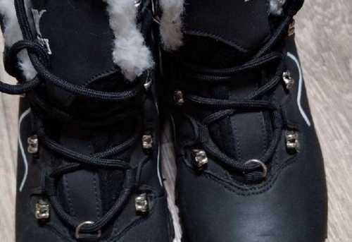 Ботинки зимние новые черные