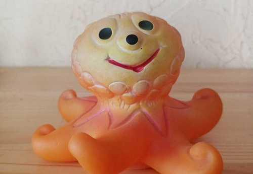 Осьминог, осьминожек, советская резиновая игрушка
