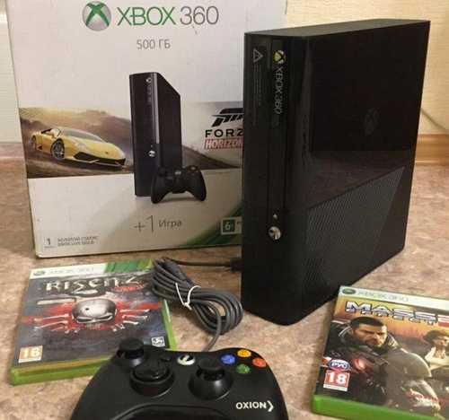 Лицензионный Xbox 360 E на 500GB памяти с Играми