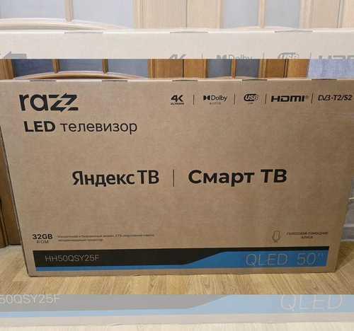 4К Телевизор razz HH50QSY25F 50" 127 см