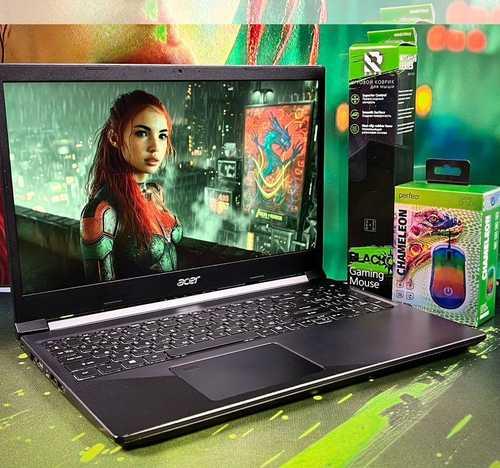 Ноутбук Acer Aspire с видеокартой RTX 1650 ti и i5