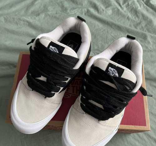 Кеды Vans knu skool suede white/black