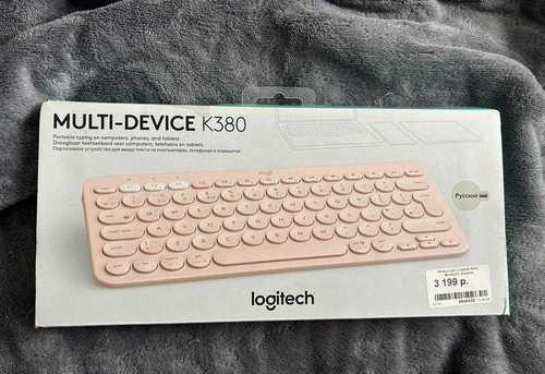 Клавиатура Logitech K383, Bluetooth, розовая