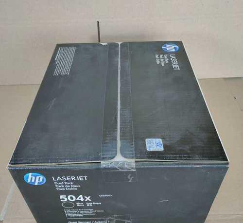 CE250XD Картридж HP №504 черный, двойная упаковка