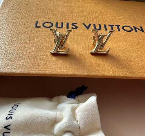 Серьги louis vuitton lv оригинал