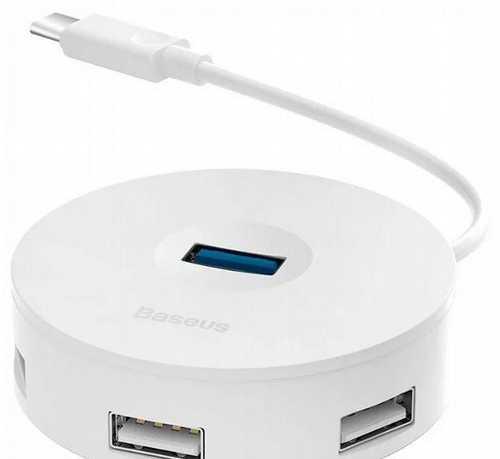 USB-концентратор Baseus, 4 гнезда, 1х USB 3.0, 3х