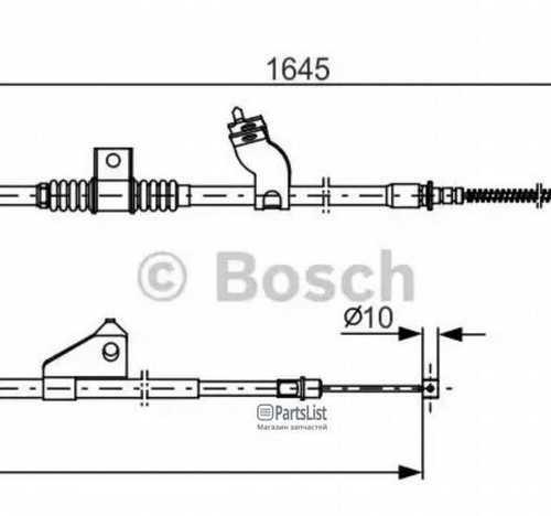 Bosch 1987482275 Трос ручного тормоза L