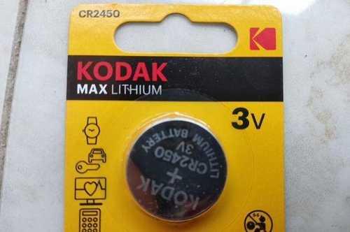 Батарейка Kodak Max CR2450 Lithium 3V